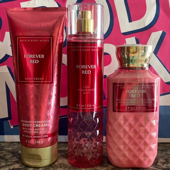 Bath & Body Works | Bath & Body | Bath Body Works Forever Red | Poshmark